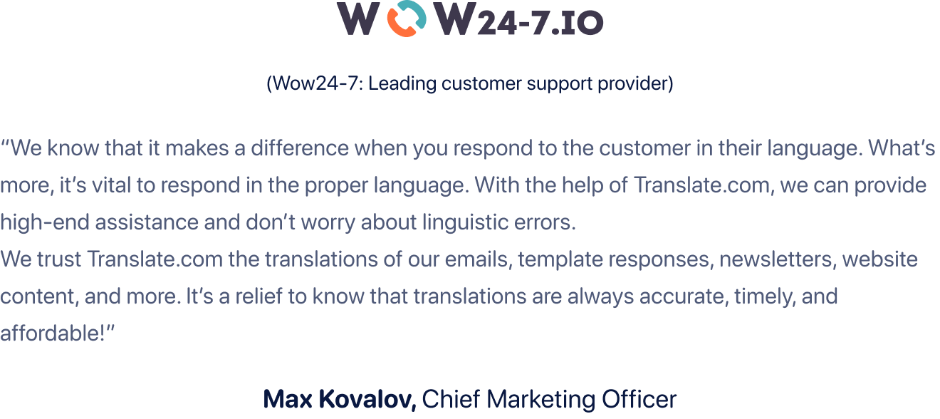 Email Translation Service | Translate.com